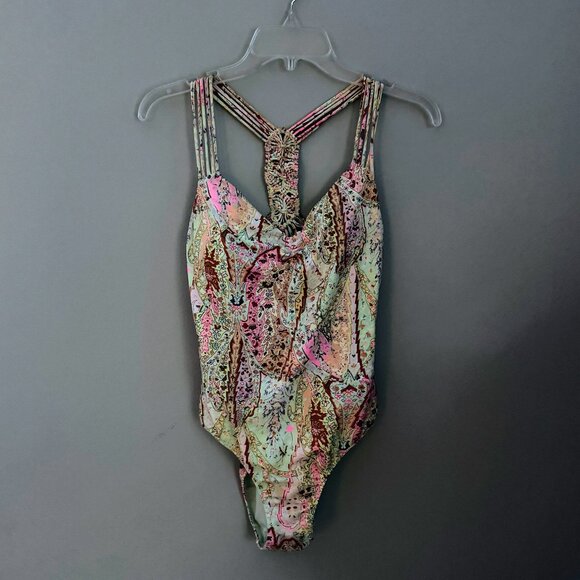 Victoria's Secret | Swim | Victorias Secret Paisley Braided Strappy ...